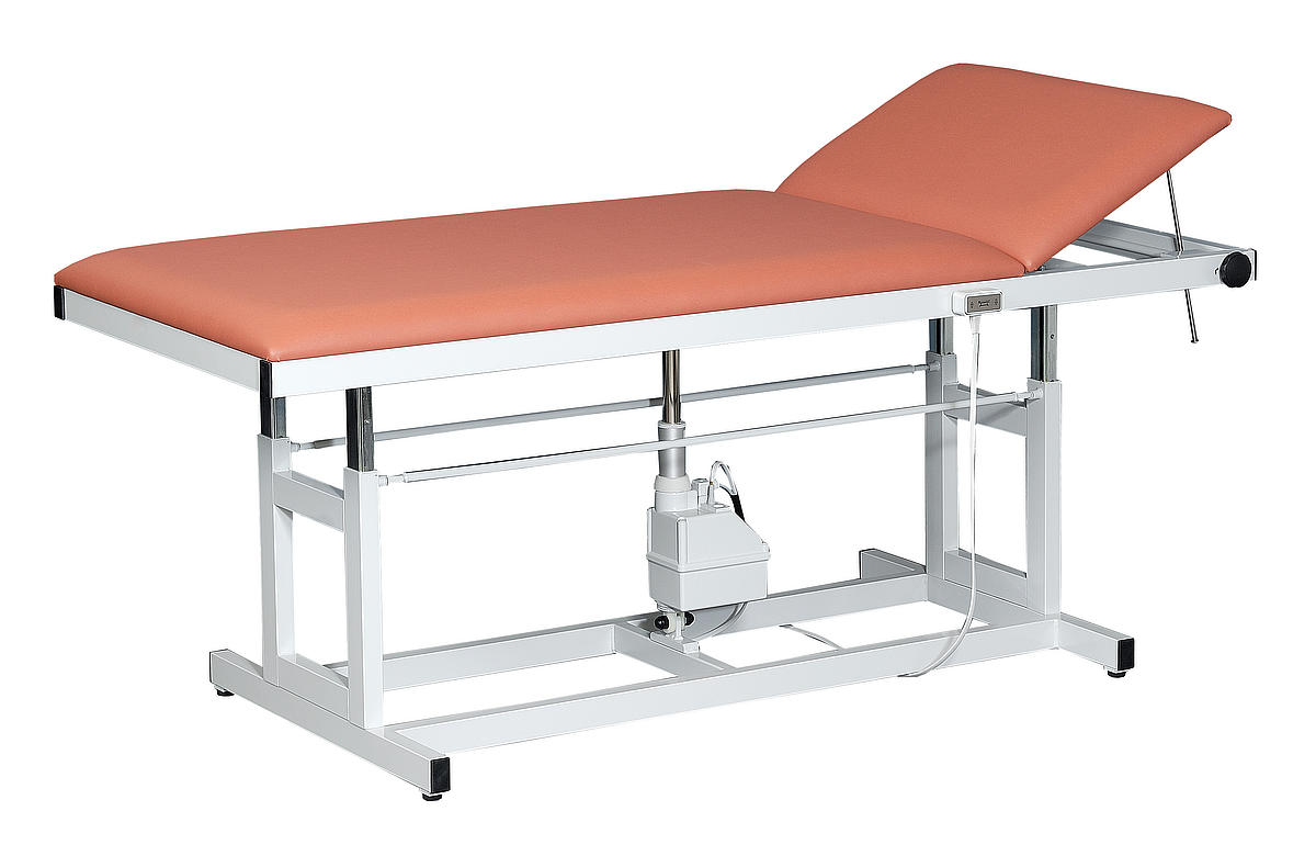 Examination table with electric height adjustment - Halomedicals ...