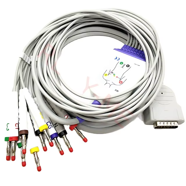 Medical Holter 10 Lead ECG Cables - Halomedicals Systems - USA