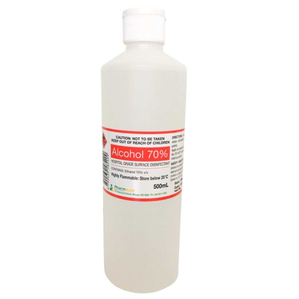 ALCOHOL 70% UNTINTED HOSPITAL GRADE SURFACE DISINFECTANT - HALOMEDICALS ...